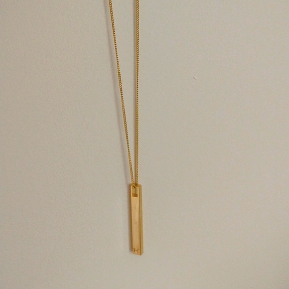 H by Halston | Jewelry | H Halston Gold Plated Chain With Four Sided ...